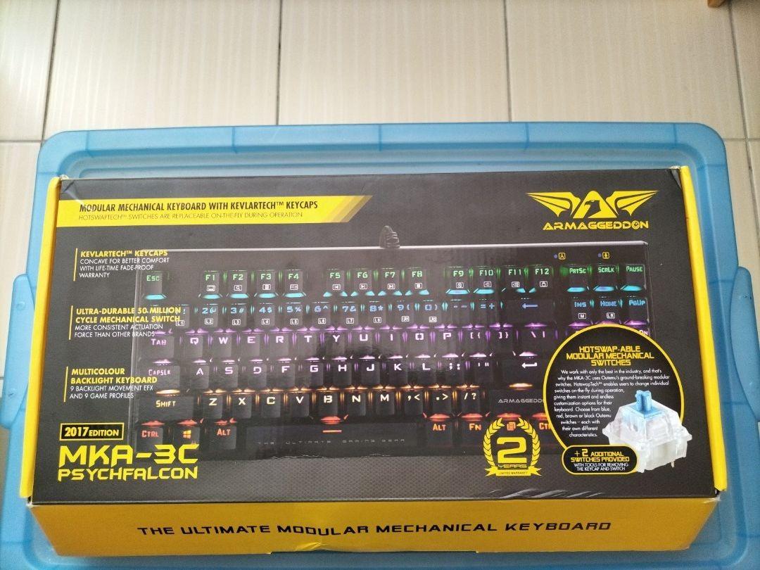 Armaggeddon MKA-3C PsychFalcon Mechanical RGB Gaming Keyboard ...