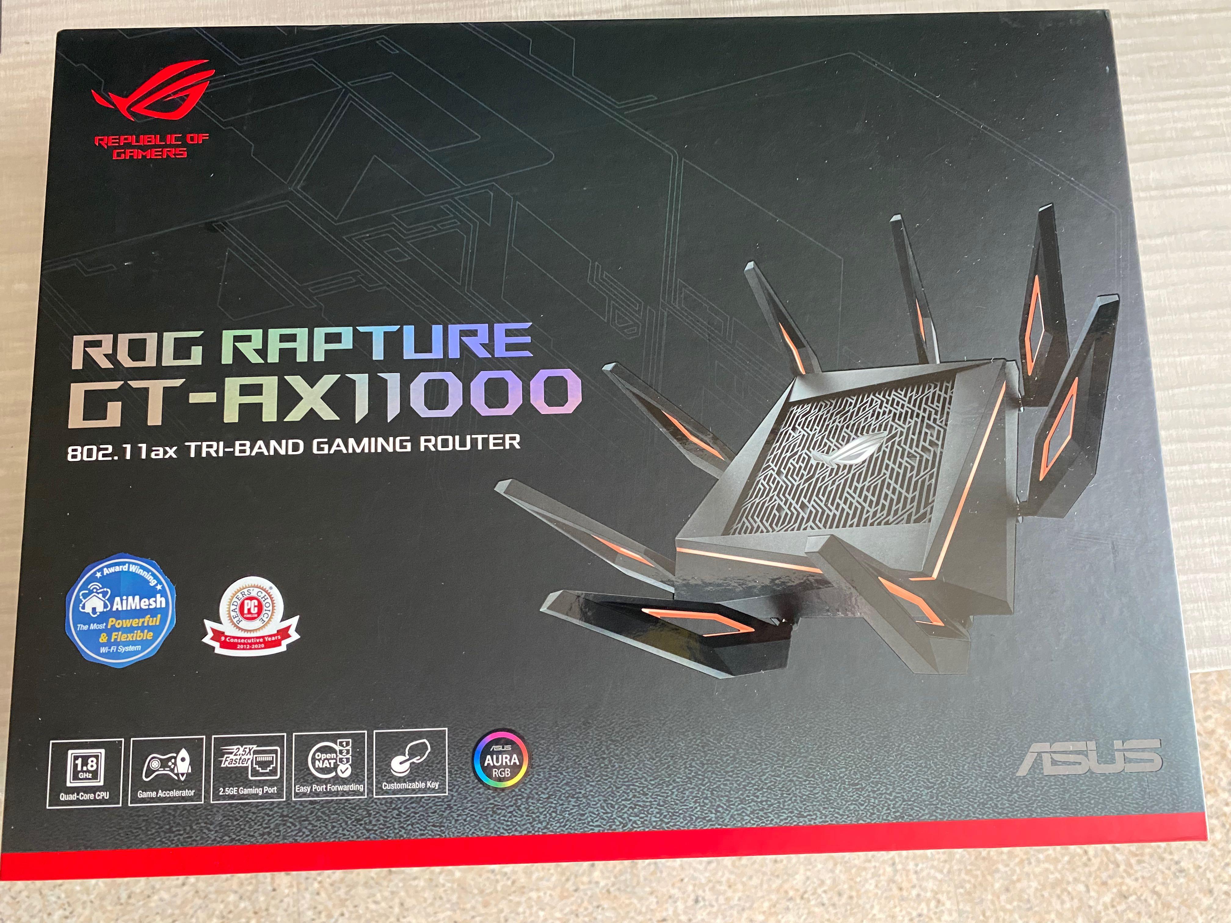 Asus Rog Rapture GT-AX11000, Computers & Tech, Parts & Accessories ...