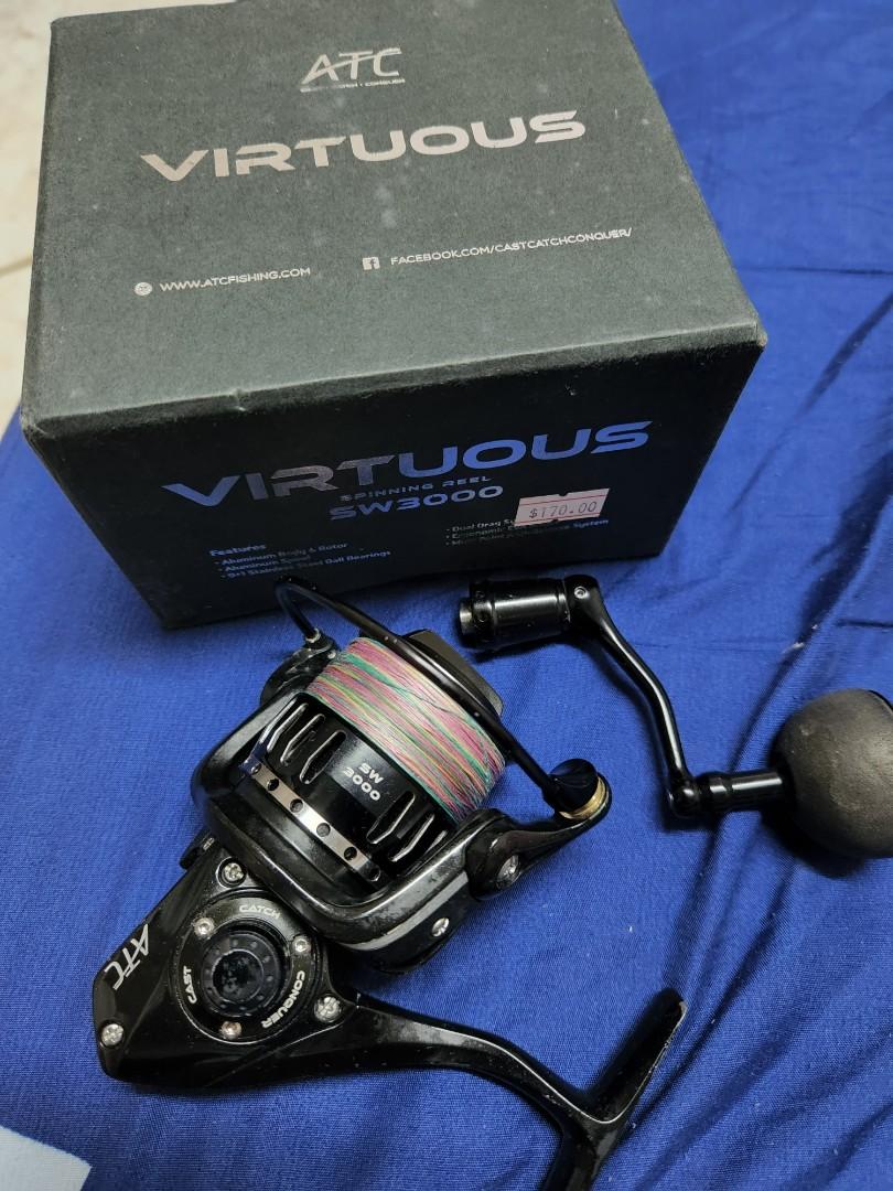 ATC Virtuous sw3000 spinning fishing reel, Sports Equipment, Fishing on ...