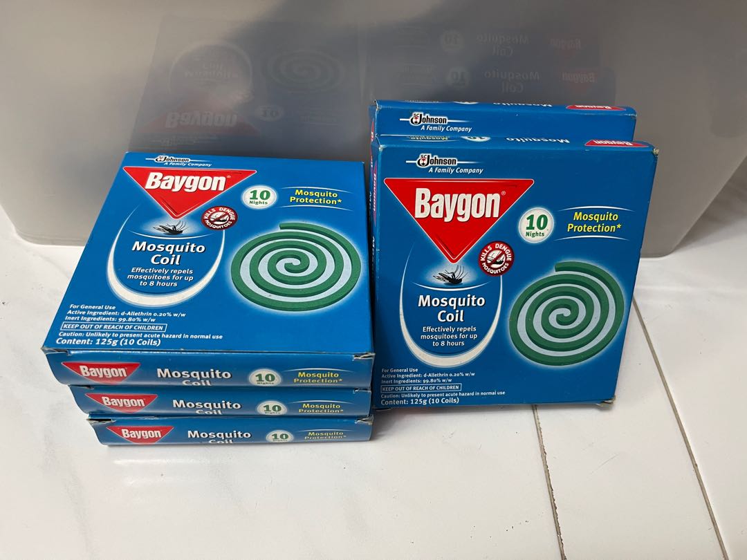 Baygon Mosquito Coil (5 set), Health & Nutrition, Insect Repellent on ...