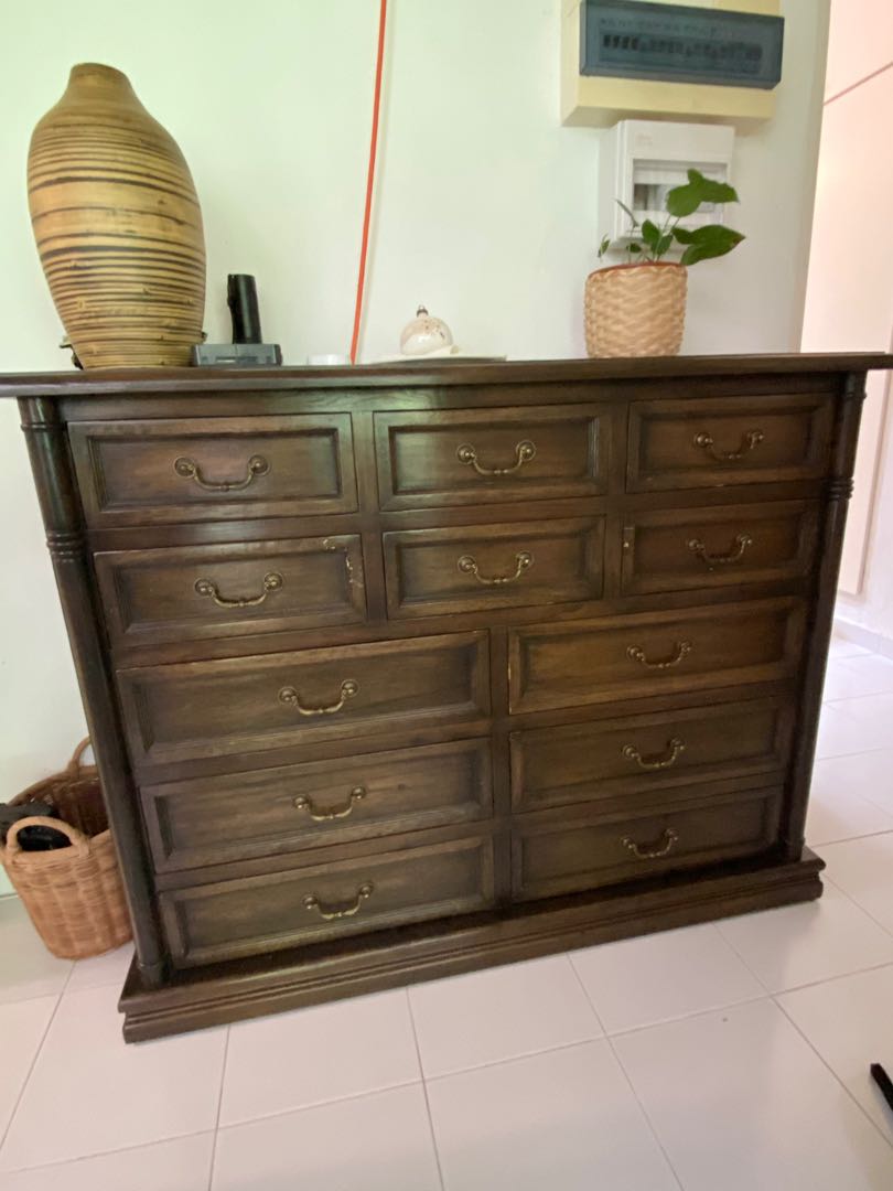 Beautiful custom made solid wood chest of drawers, Furniture & Home ...