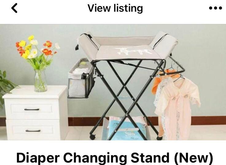 Brand New Diaper Changing Stand (Grey color), Babies & Kids, Bathing ...
