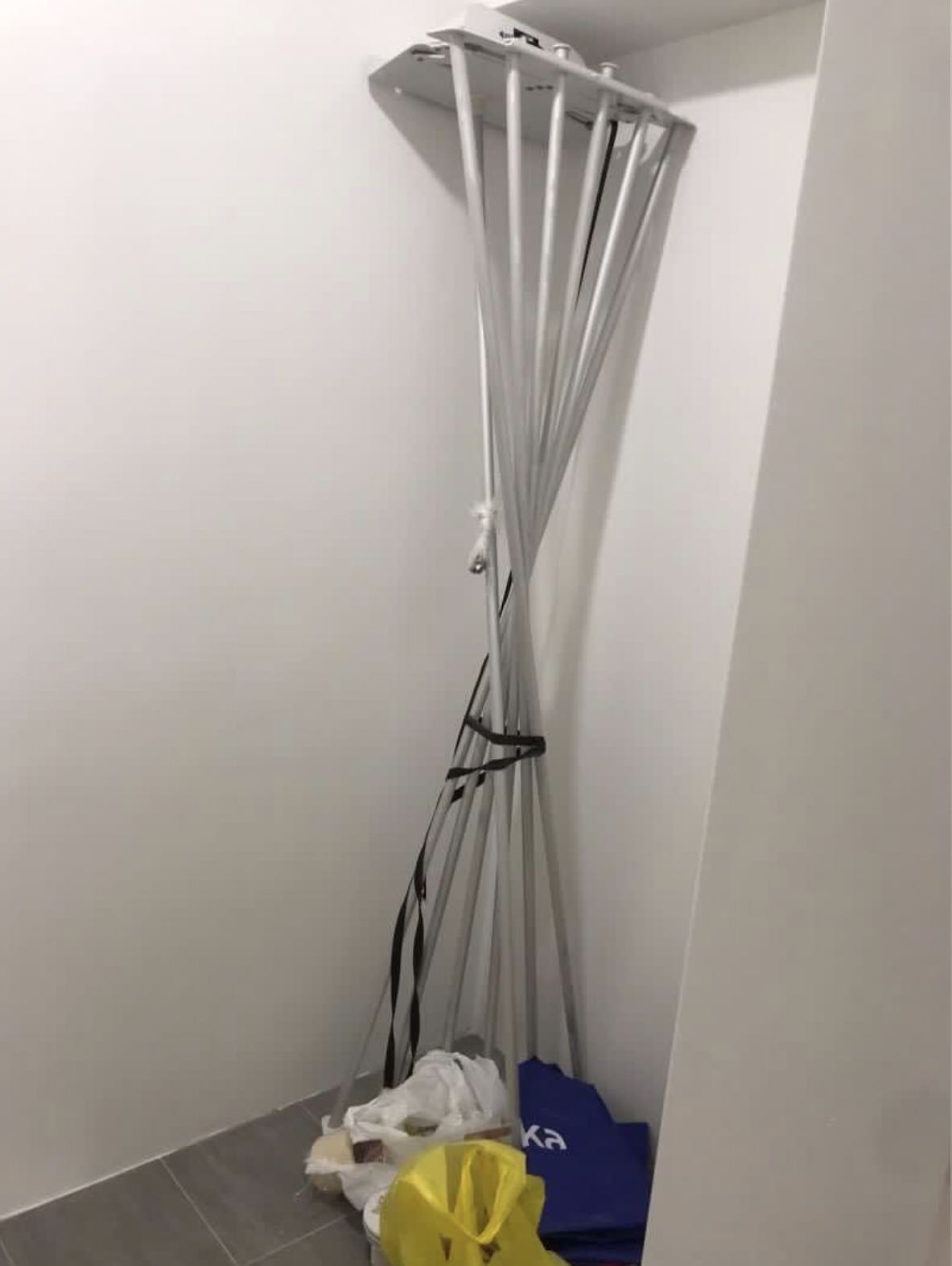 Brand New hdb laundry rack hanger, Furniture & Home Living, Bathroom ...