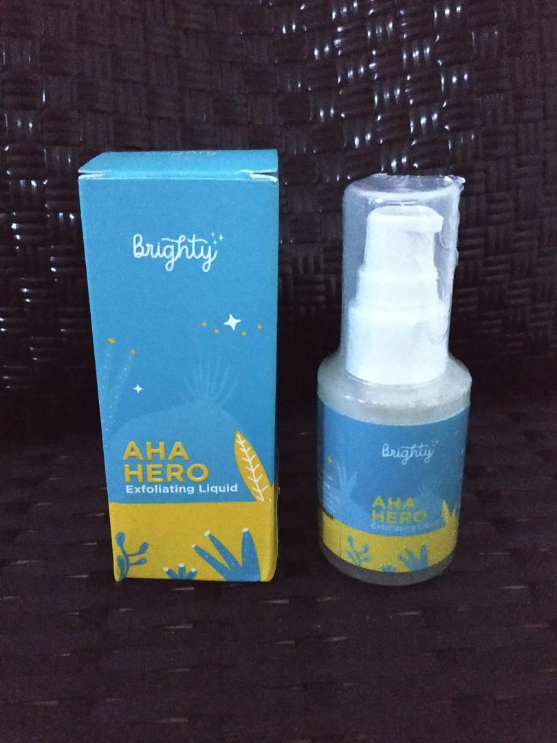 Brighty AHA HERO Exfoliating Liquid 35ml (BACA DESKRIPSI), Kesehatan ...