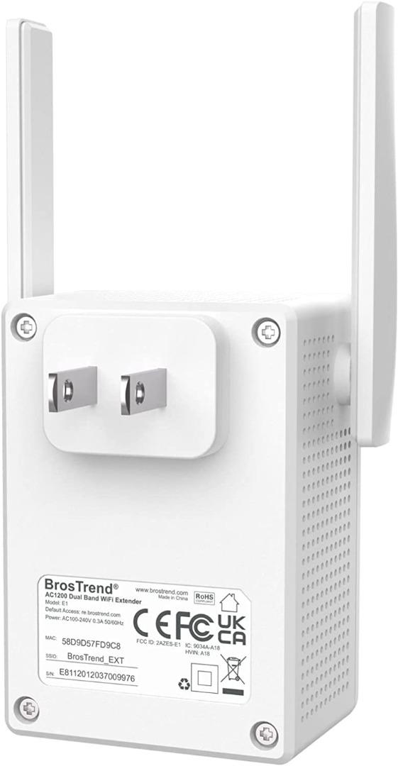 Brostrend Ac Wifi Booster Range Extender Extend Dual Band Wifi Of Ghz Ghz Mbps