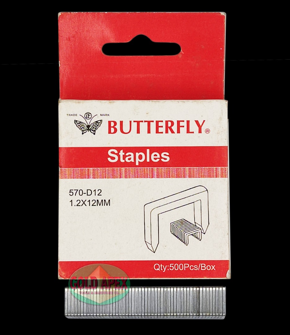 Butterfly #570 D-Shape Staples D12, Commercial & Industrial ...