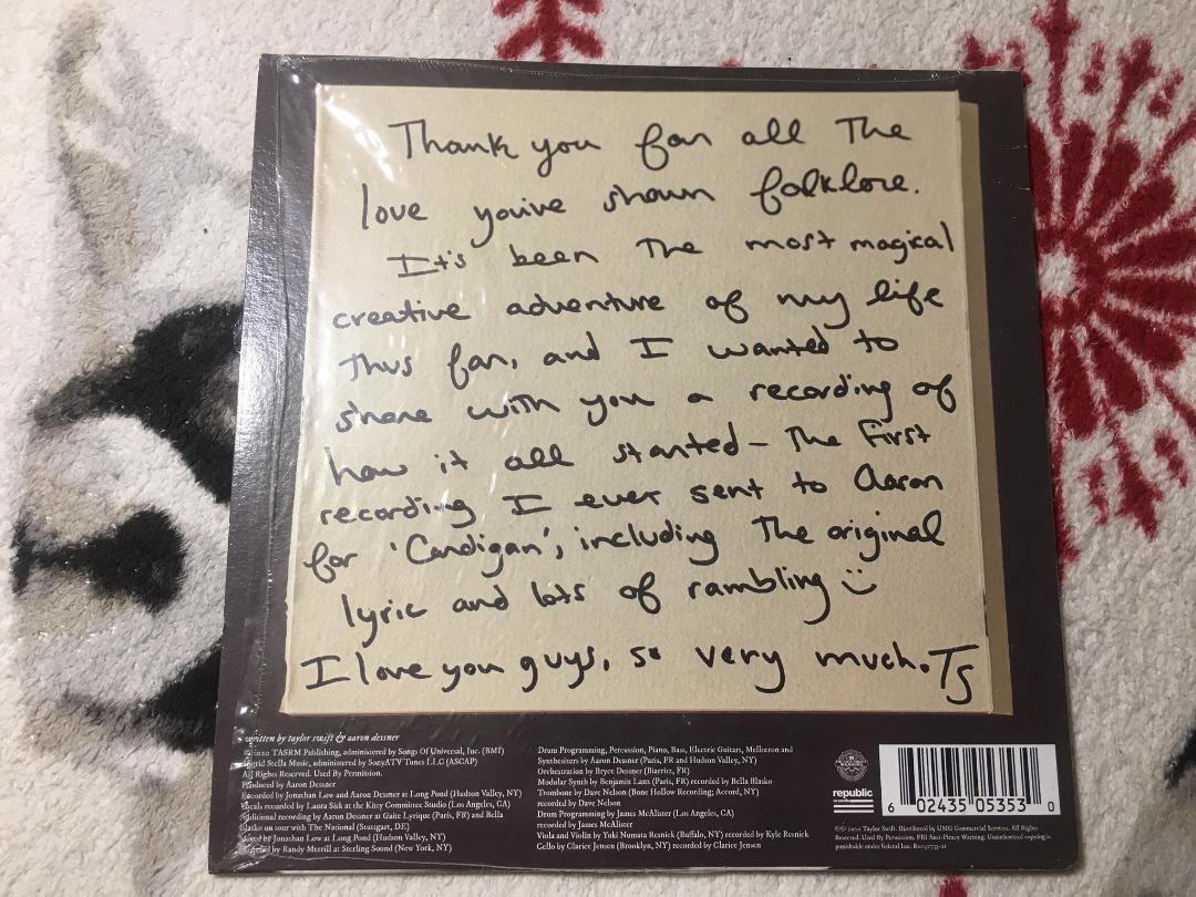 Taylor Swift Cardigan 7" Gold Vinyl (Limited Edition), Hobbies & Toys ...