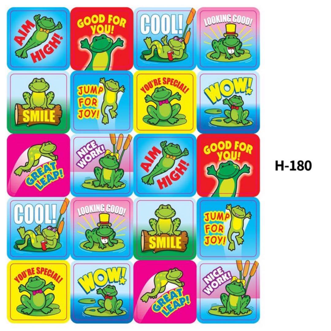 Children's Cartoon Reward Motivation Stickers Kids School Teacher ...