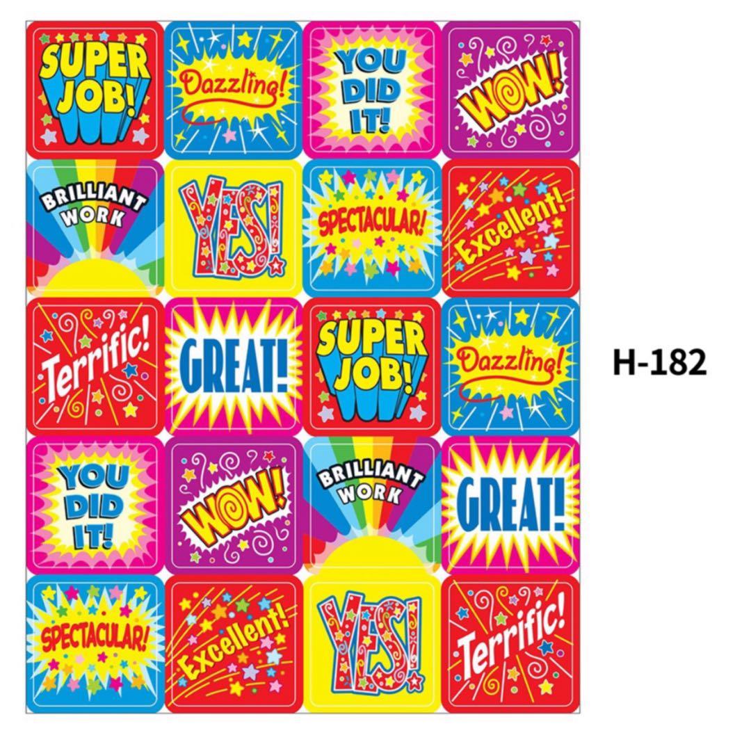 Children's Cartoon Reward Motivation Stickers Kids School Teacher ...