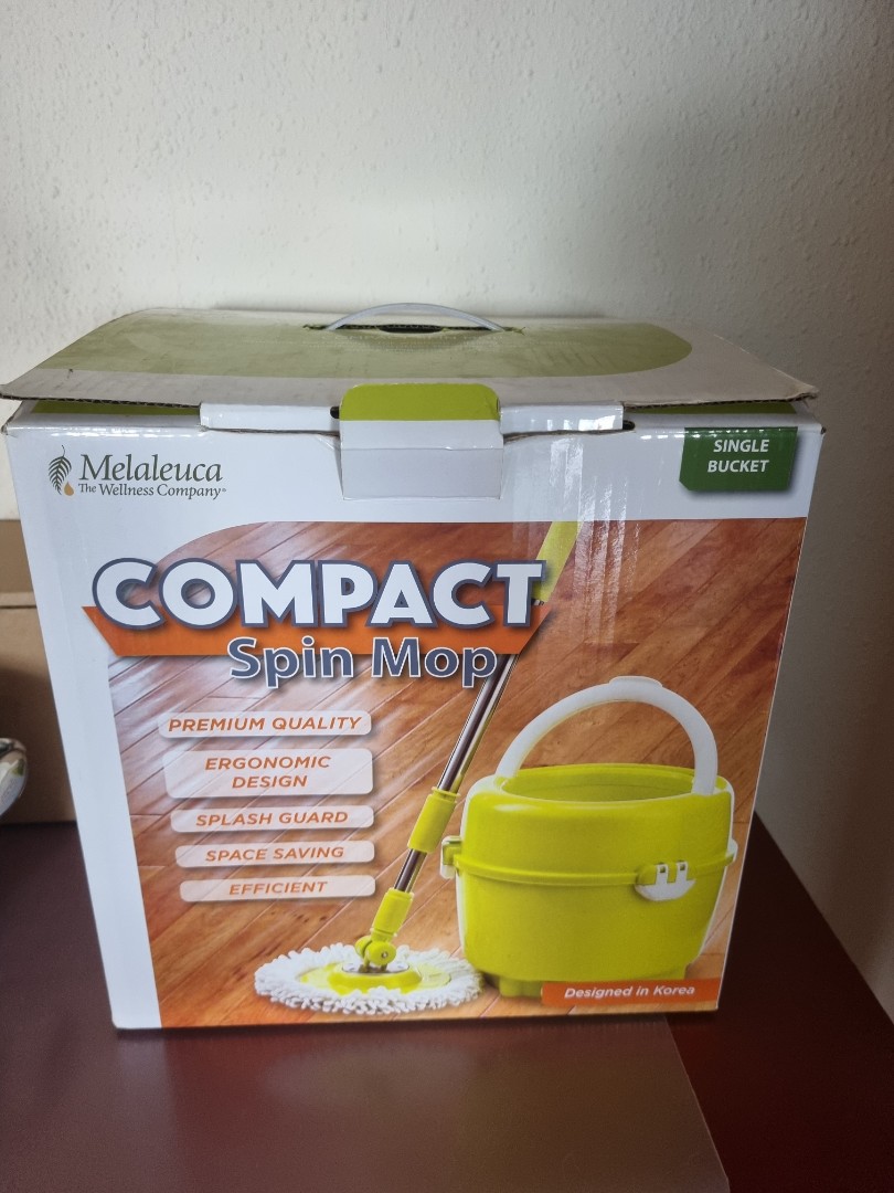Compact Spin Mop, Furniture & Home Living, Cleaning & Homecare Supplies ...