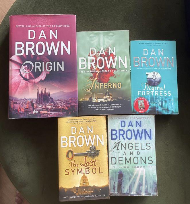 Dan Brown Books - Origin, Inferno, Lost Symbol, Angels and Demons ...
