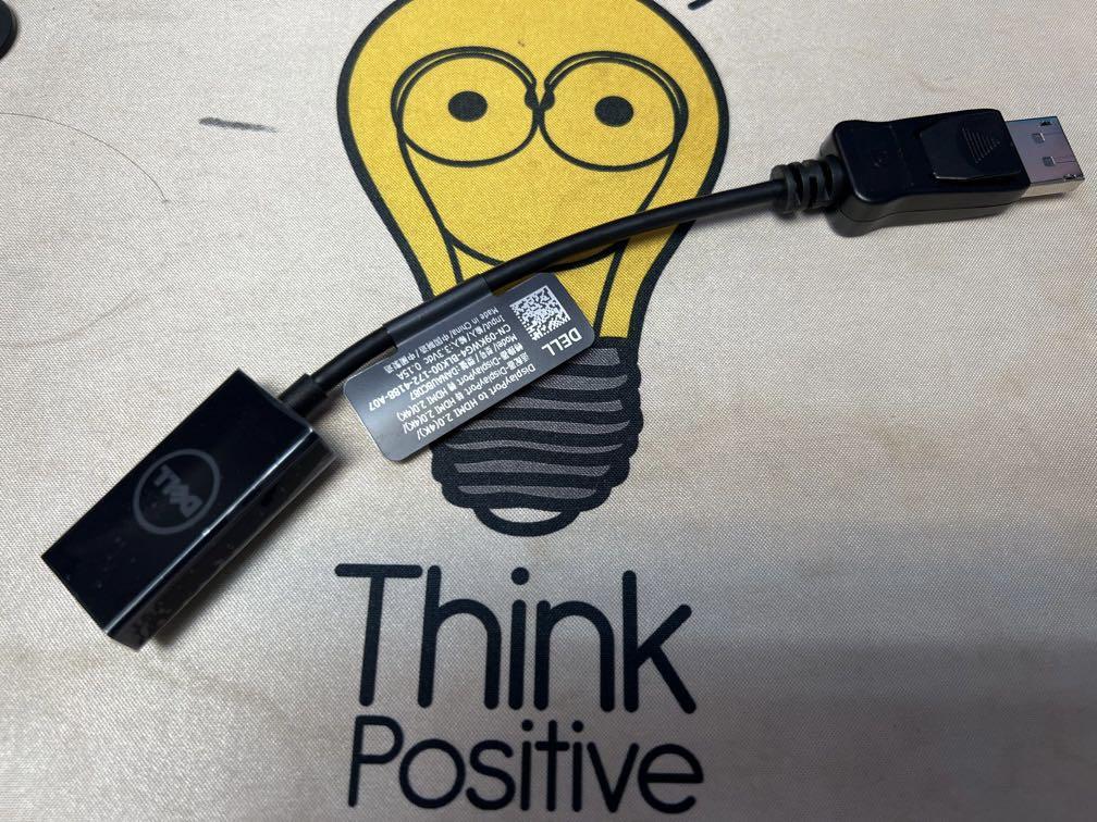Dell DP to HDMI 2.0 adapter, 電腦＆科技, 電腦周邊及配件, 電腦線、轉接線及轉換器 - Carousell