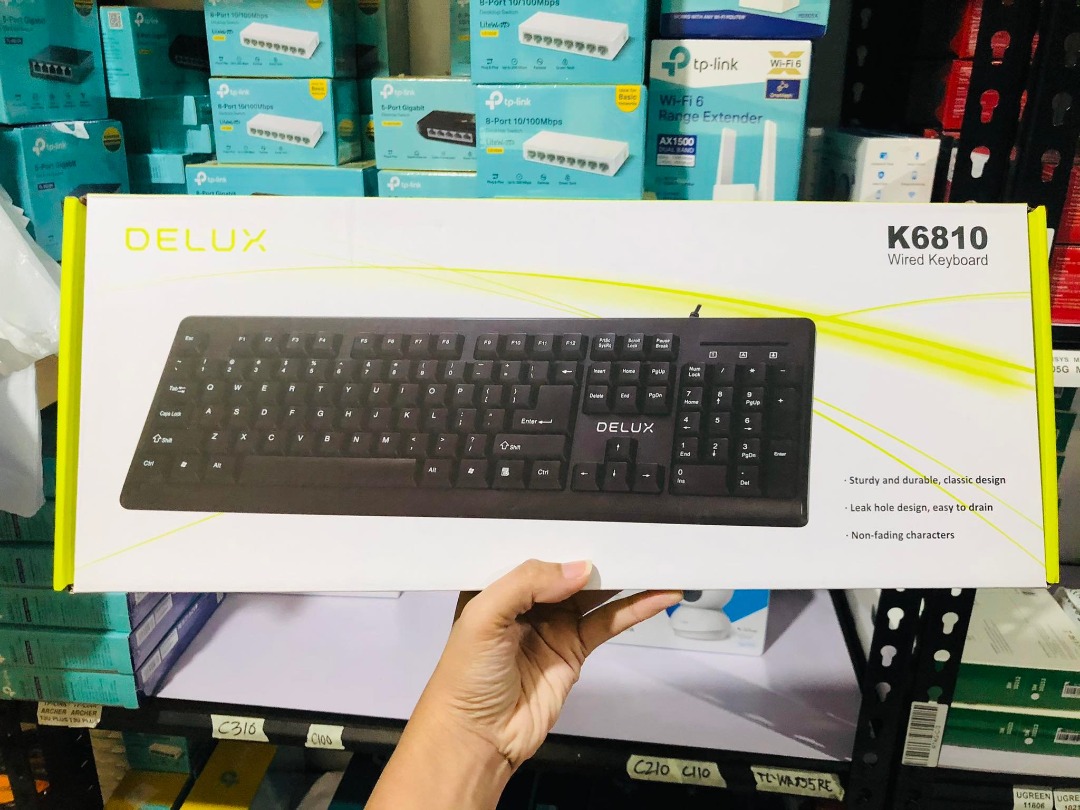 Delux K6810 Wired Keyboard USB, Computers & Tech, Parts & Accessories ...