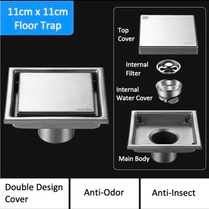 Designer Floor Trap, Furniture & Home Living, Bathroom & Kitchen ...