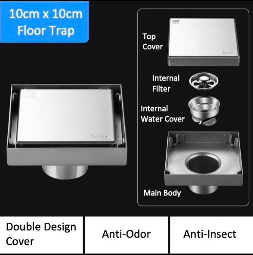 Designer Floor Trap, Furniture & Home Living, Bathroom & Kitchen ...