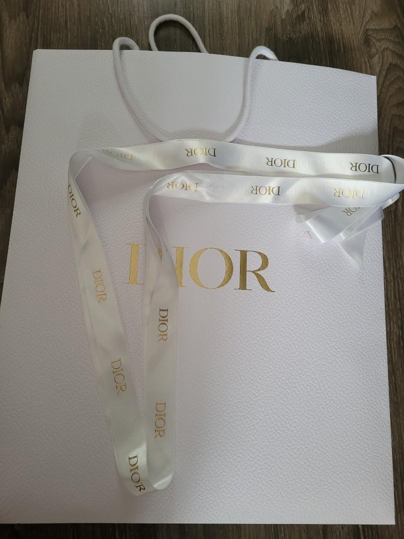 Dior paper bag and ribbons, Luxury, Bags & Wallets on Carousell