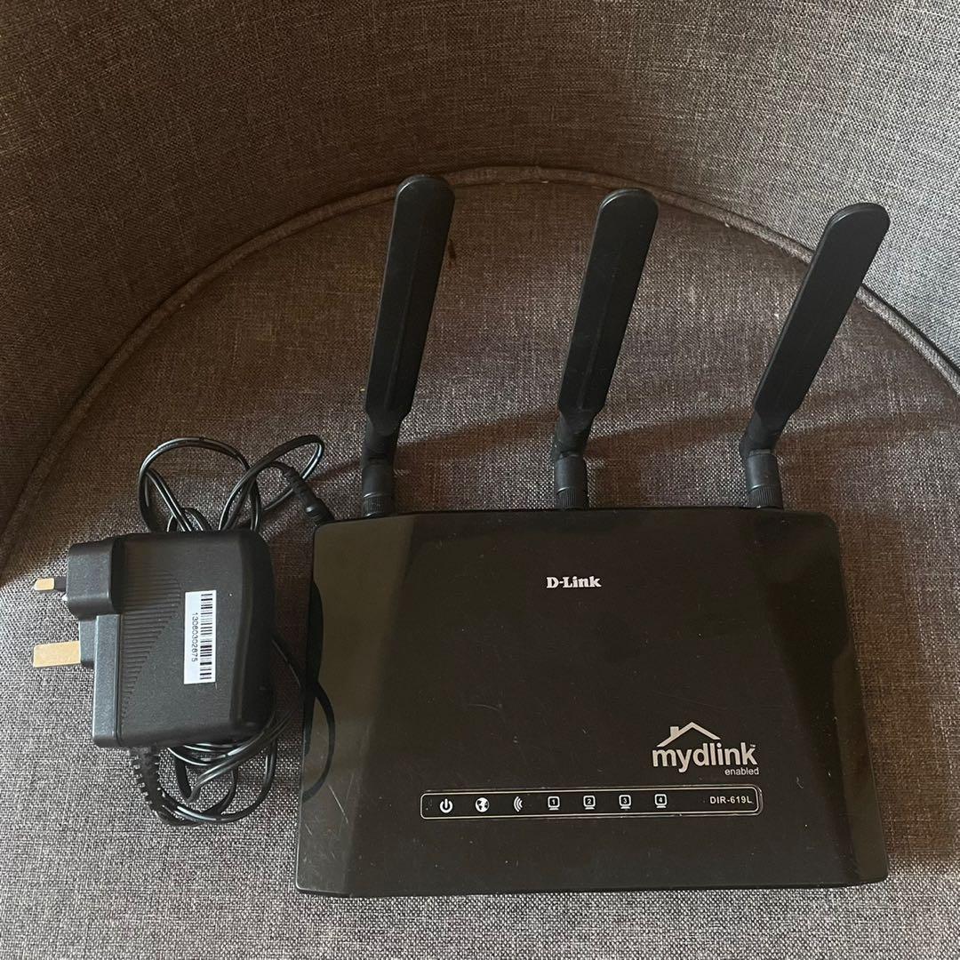 D-Link router 路由器 DIR619L, 電腦＆科技, 電腦周邊及配件, Wifi及上網相關產品 - Carousell