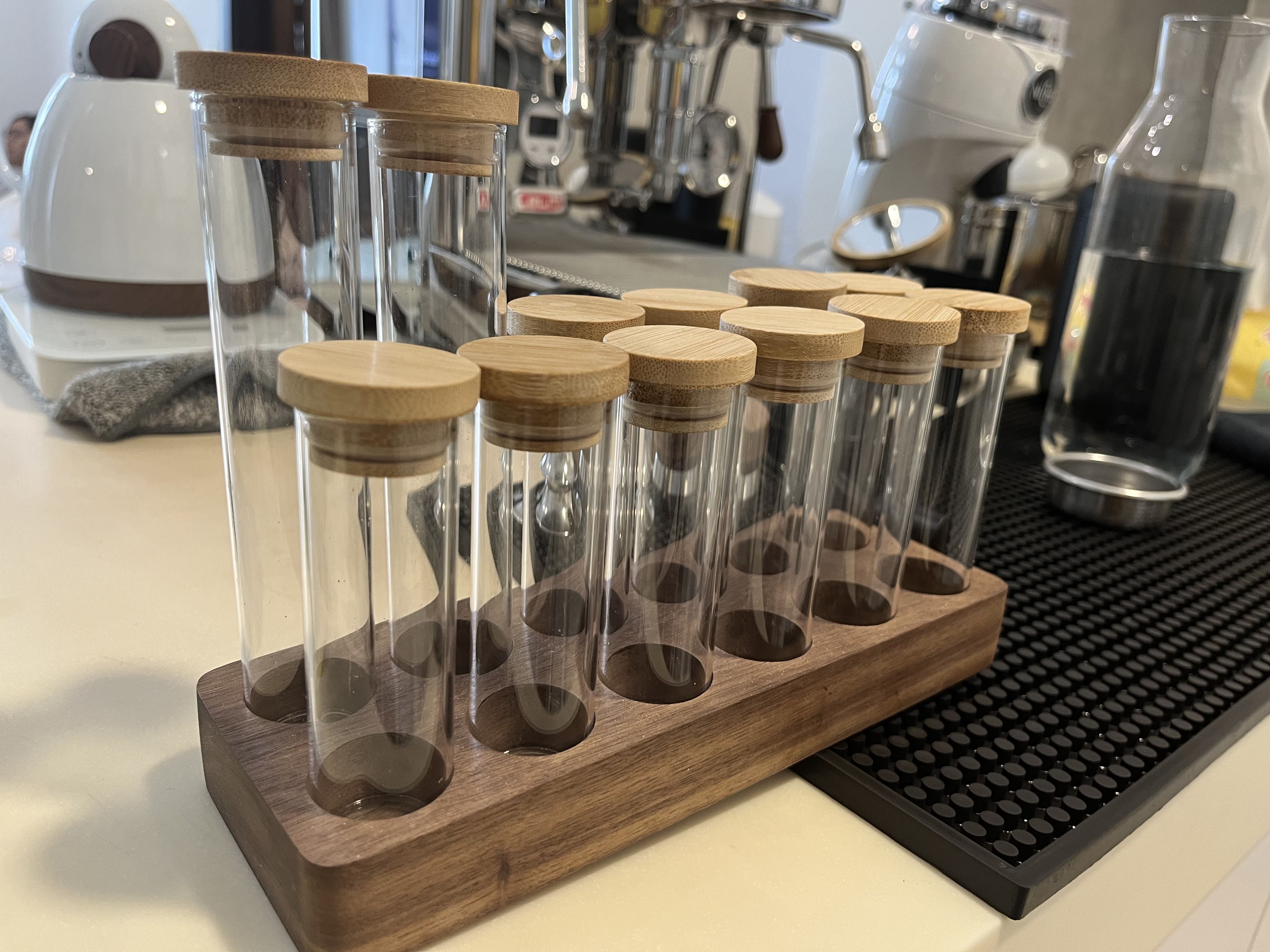 Dosing coffee test tube (10 short tubes + 12 long tubes + test tube ...