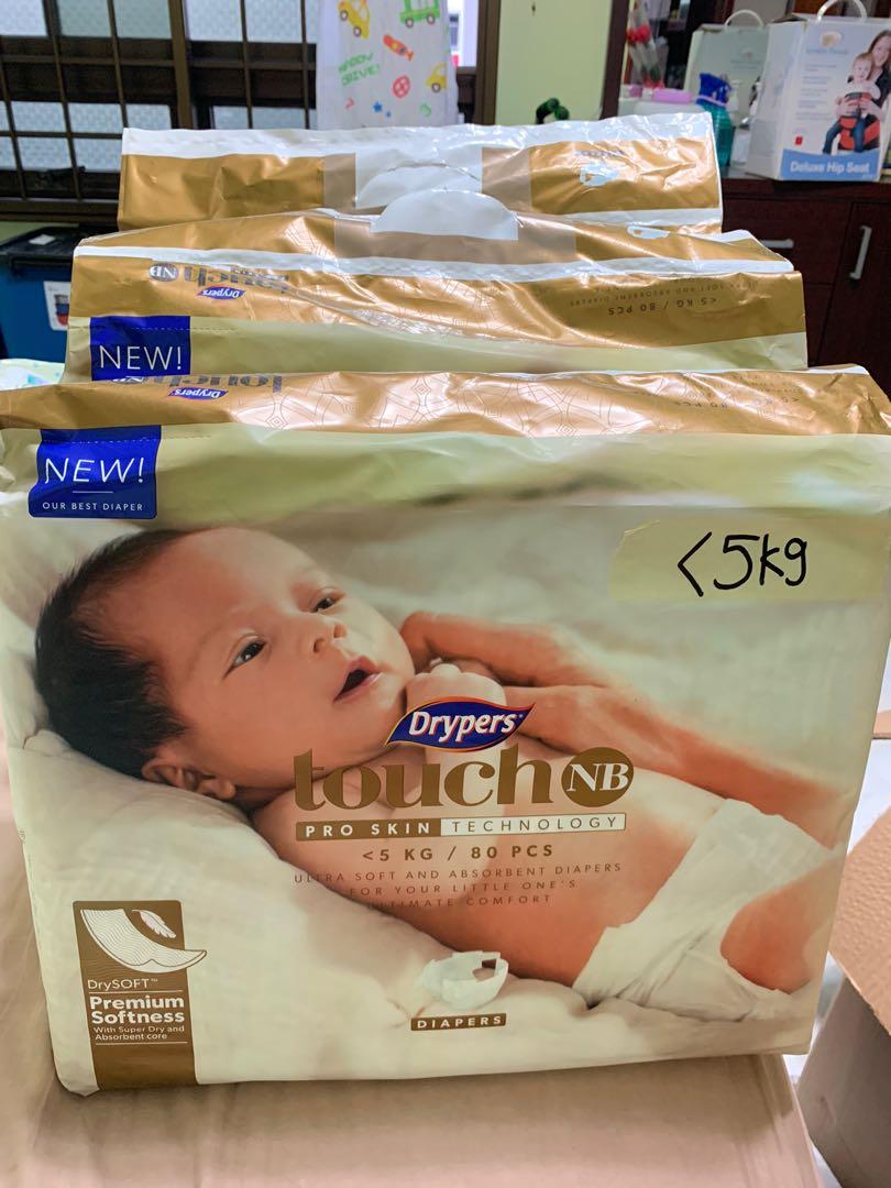 Drypers Touch Newborn Pro Skin Technology, Babies & Kids, Bathing ...