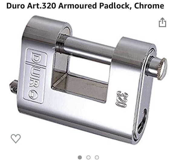 Duro Armoured Pad Lock , Furniture & Home Living, Security & Locks ...