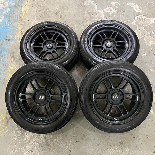 enkei rpf1 15 inch sports rim proton iriz tyre 70%, Auto Accessories on ...