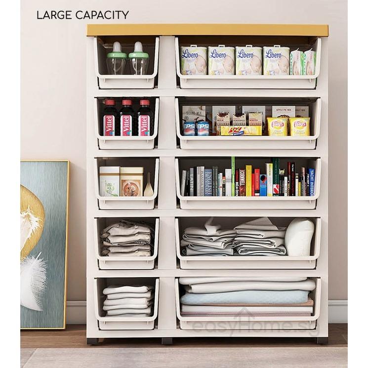 Extra Large 75cm 7585 Cabinet Plastic Drawer Storage Box Shelf Rack ...