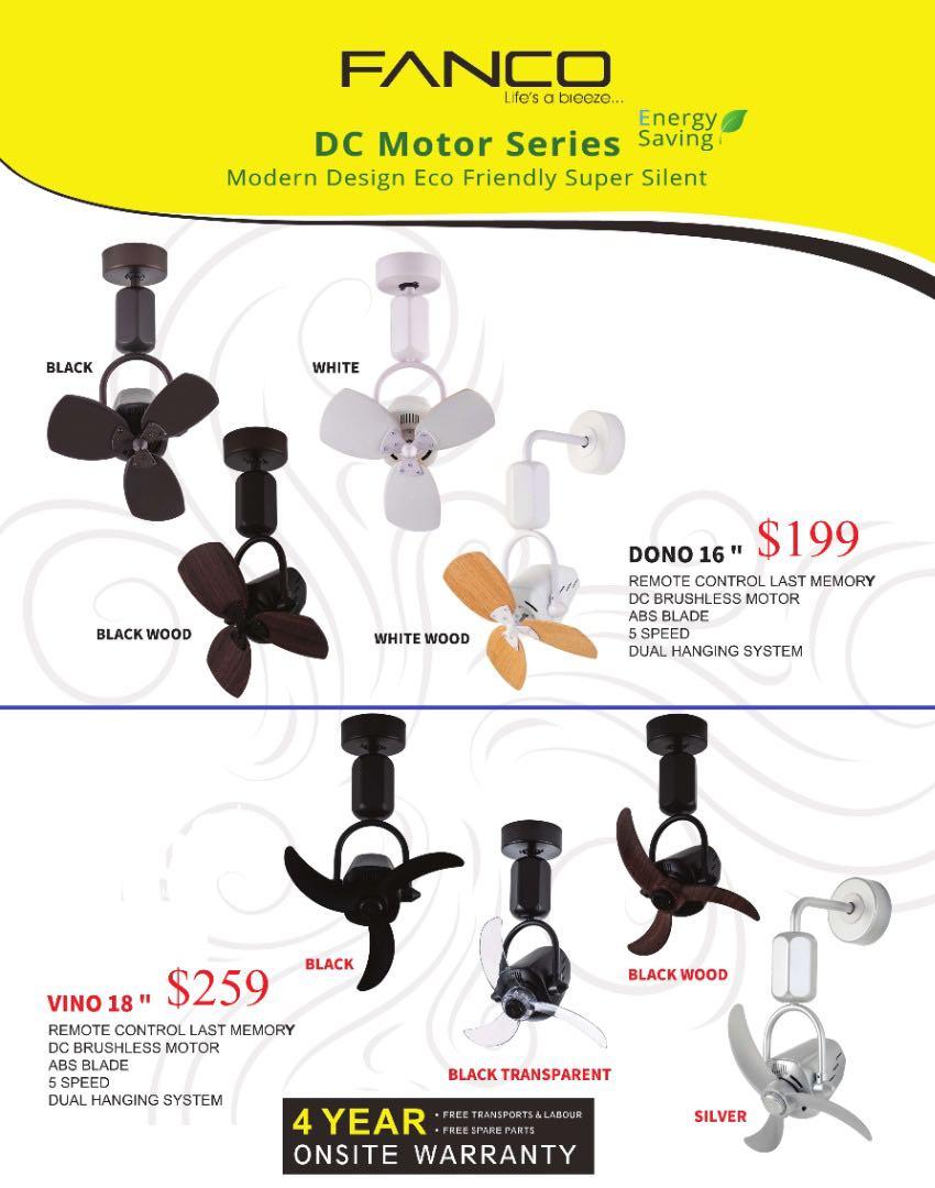 FANCO Corner Fans/DONO 16inch/Vino 18inch/Nano 16inch/Corner Fan/Acorn ...