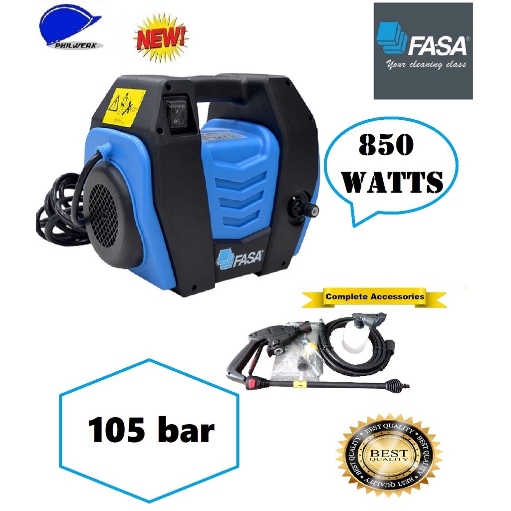 FASA Pisces Pressure Washer 220/60 Complete Accessories (Induction ...
