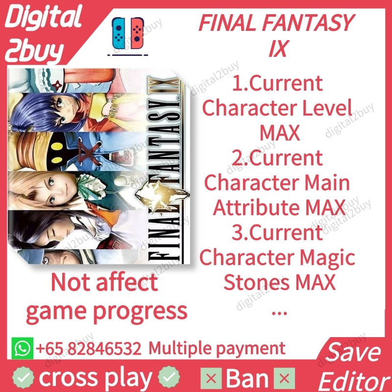 FINAL FANTASY IX Save Editor FF9 Save Modding, 電子遊戲, 電子遊戲機, 其他 - Carousell