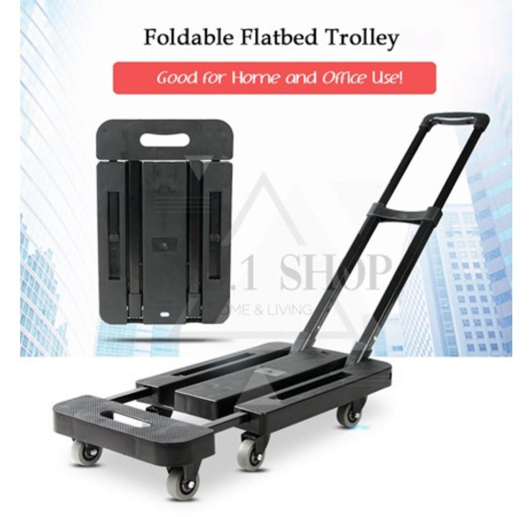 Flatbed Trolley 36*53cm / Trolley Cart / Trolley Storage / Foldable ...
