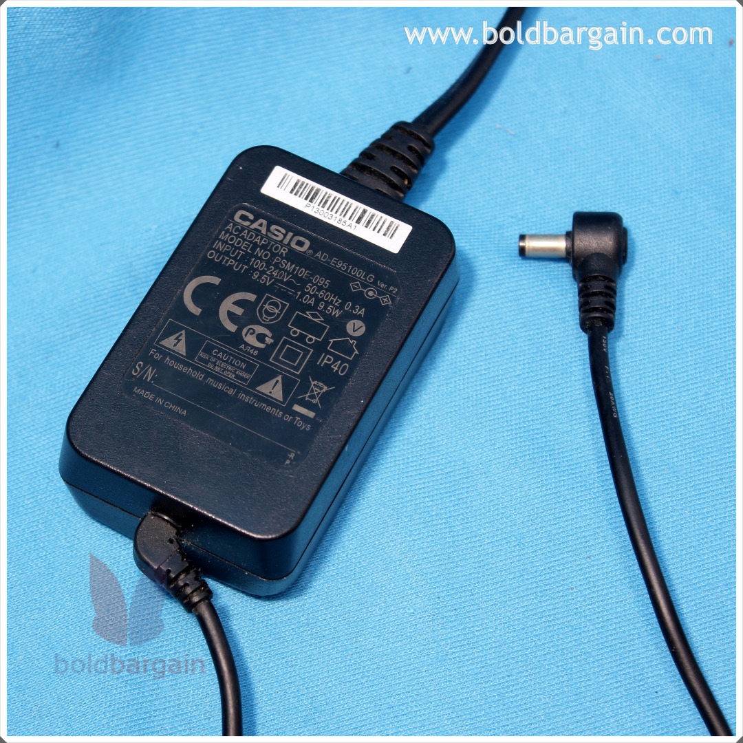 Genuine CASIO AD-E95100LG PSM10E-095 9.5V DC 1000 mA AC Adaptor for ...