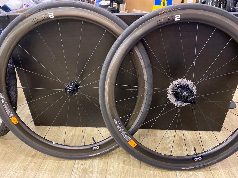 Giant Carbon SLR 2 Rim Brake Wheelset, Sports Equipment, Bicycles ...