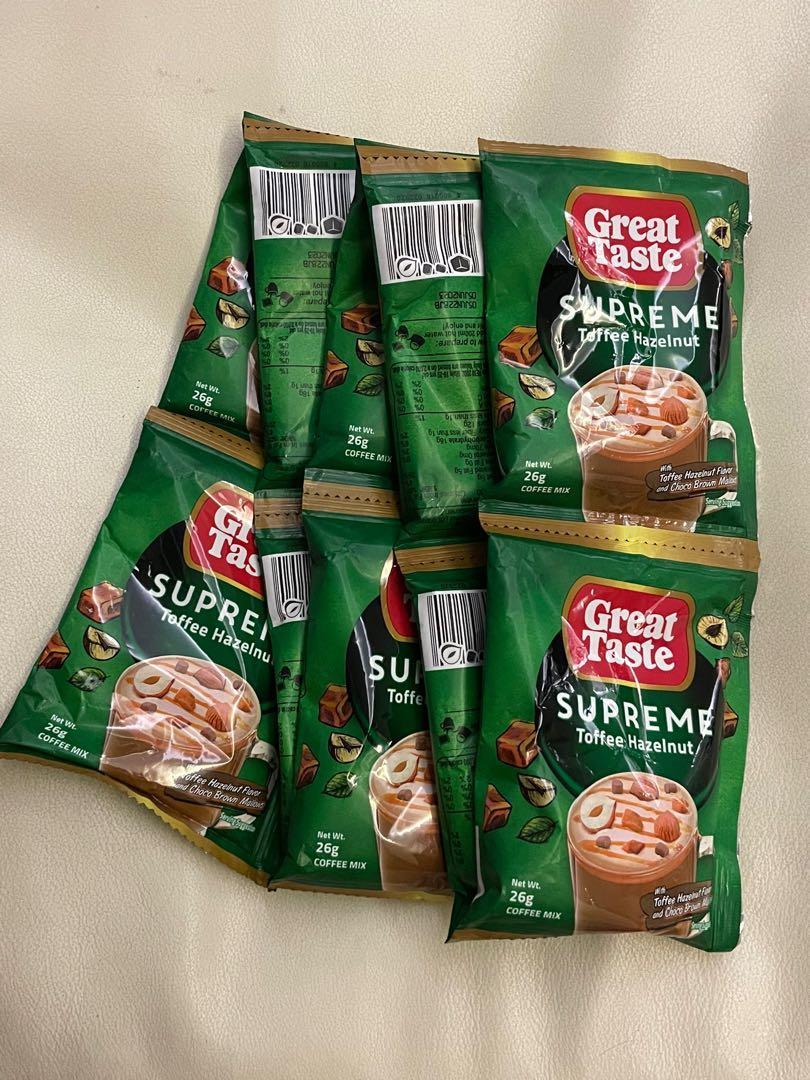 Great Taste Supreme Toffee Hazelnut (26g x 10), Food & Drinks ...