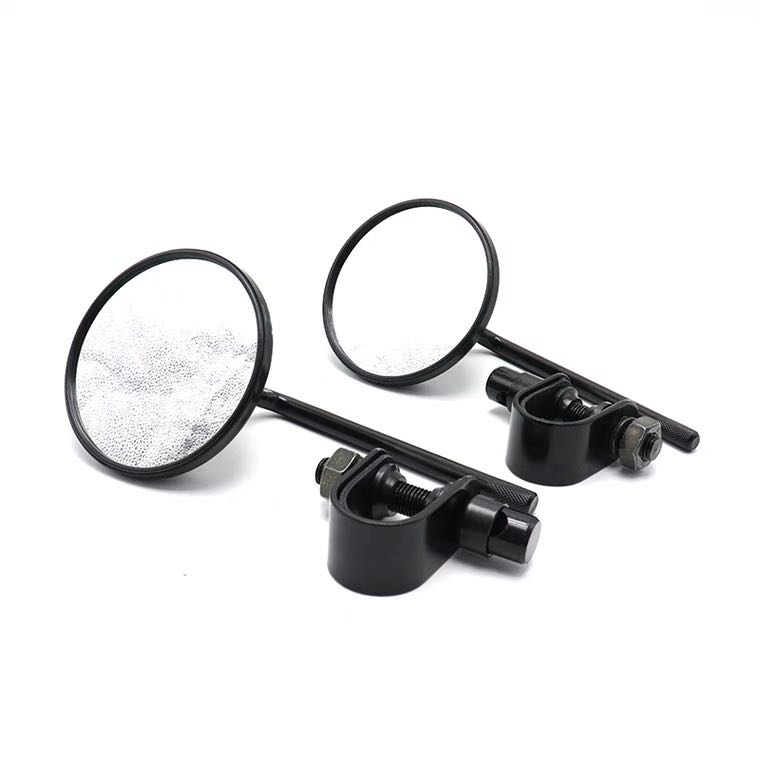 Handlebar Underbar clamp style mirrors for chopper bobber tracker cafe ...