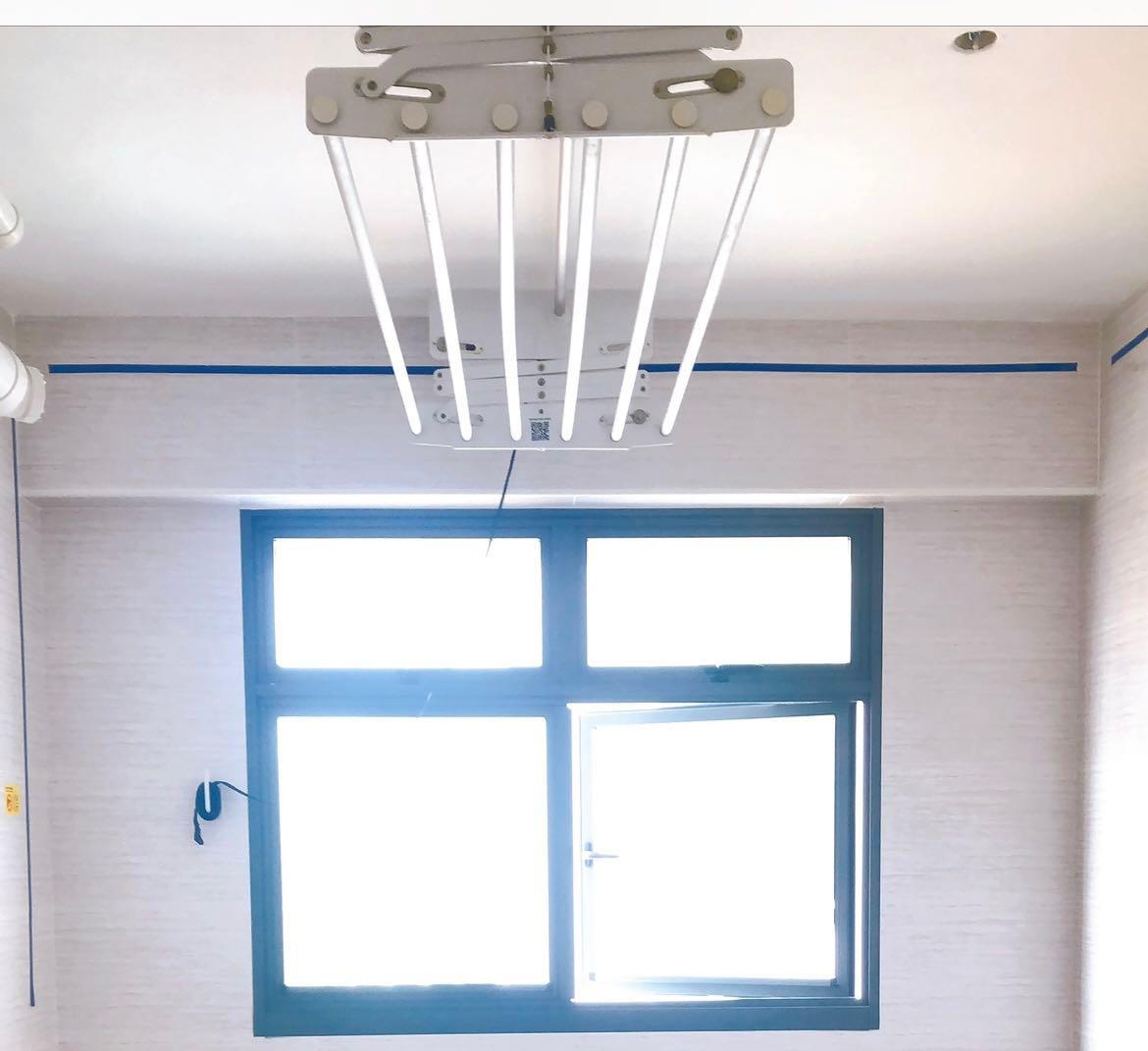 HDB Ceiling Laundry Rack, Furniture & Home Living, Home Improvement ...