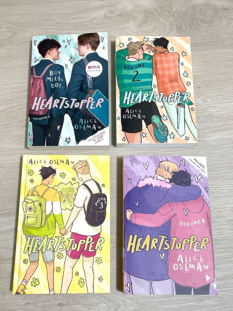Heartstopper vol 1 -4 books, Hobbies & Toys, Books & Magazines, Fiction ...
