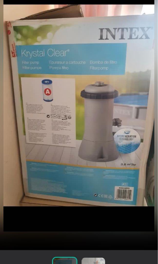 Intex Swimming pool 10FT easy set and filter , Everything Else on Carousell