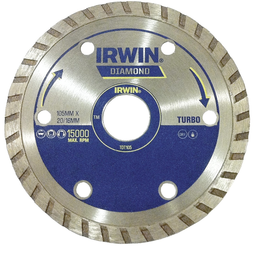 Irwin TDT105 Diamond Disc 4" Turbo, Commercial & Industrial ...