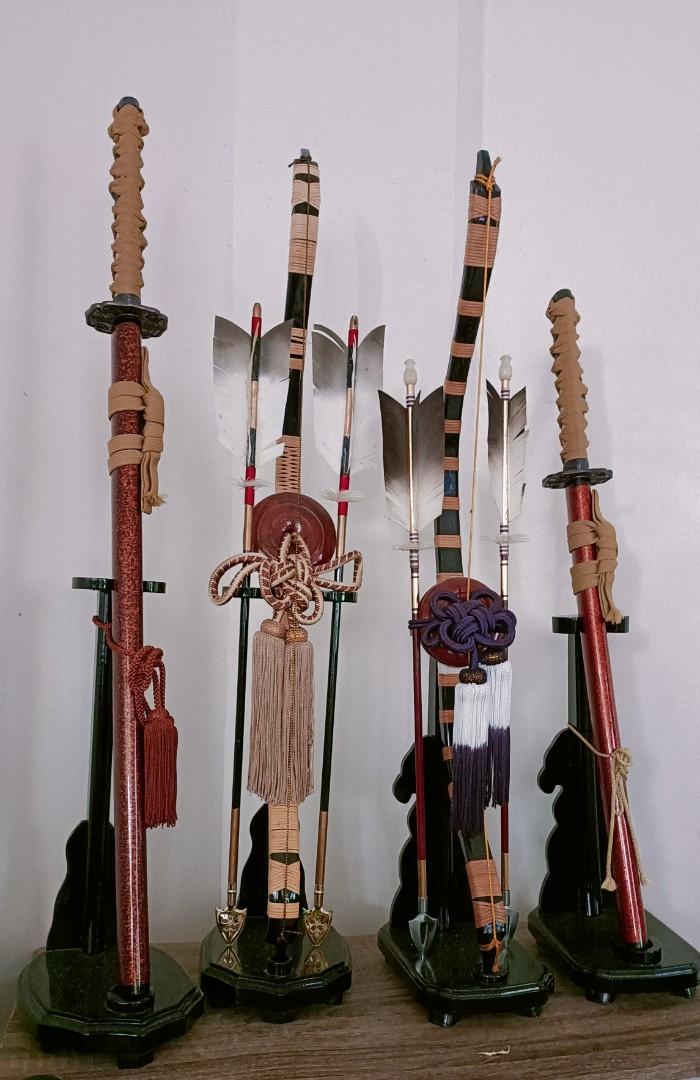 Japanese Katana, Bow &Arrow Display, Furniture & Home Living, Home ...