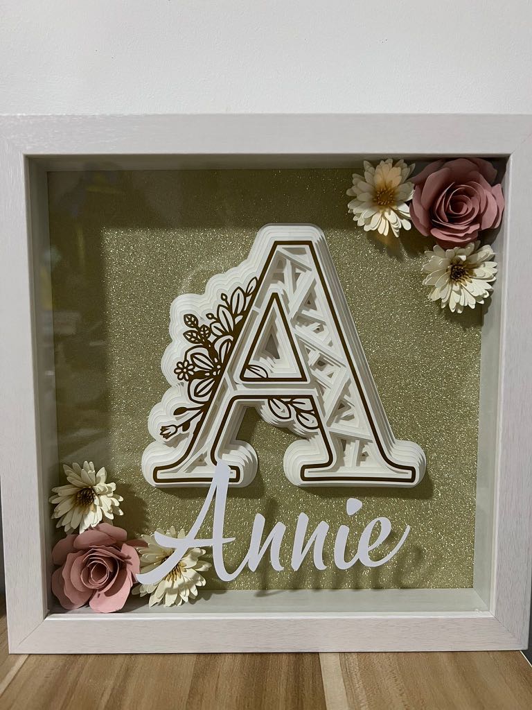 Layered Alphabet Shadow Box, Hobbies & Toys, Stationery & Craft ...