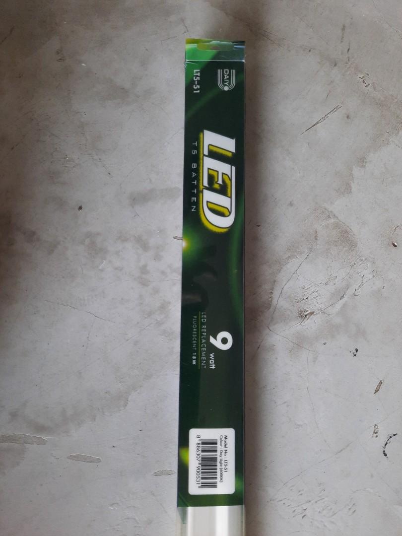 LED T5 Batten 9 Watt Day Light 600mm, TV & Home Appliances, Electrical ...