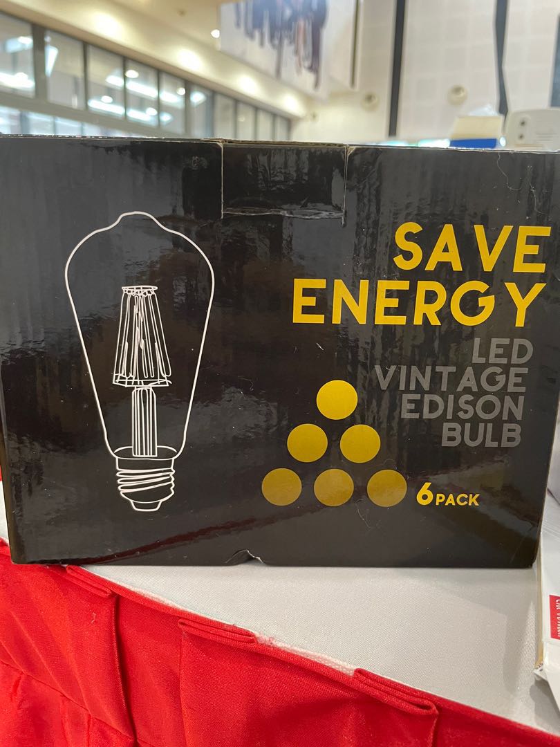 LED Vintage Edison Bulb (Save Energy), Furniture & Home Living ...