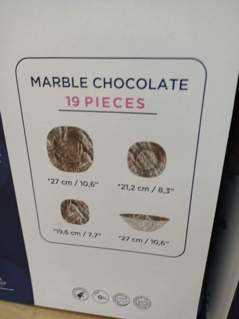 LUMINARC MARBLE CHOCOLATE #fyp #foryoupage, Furniture & Home Living ...