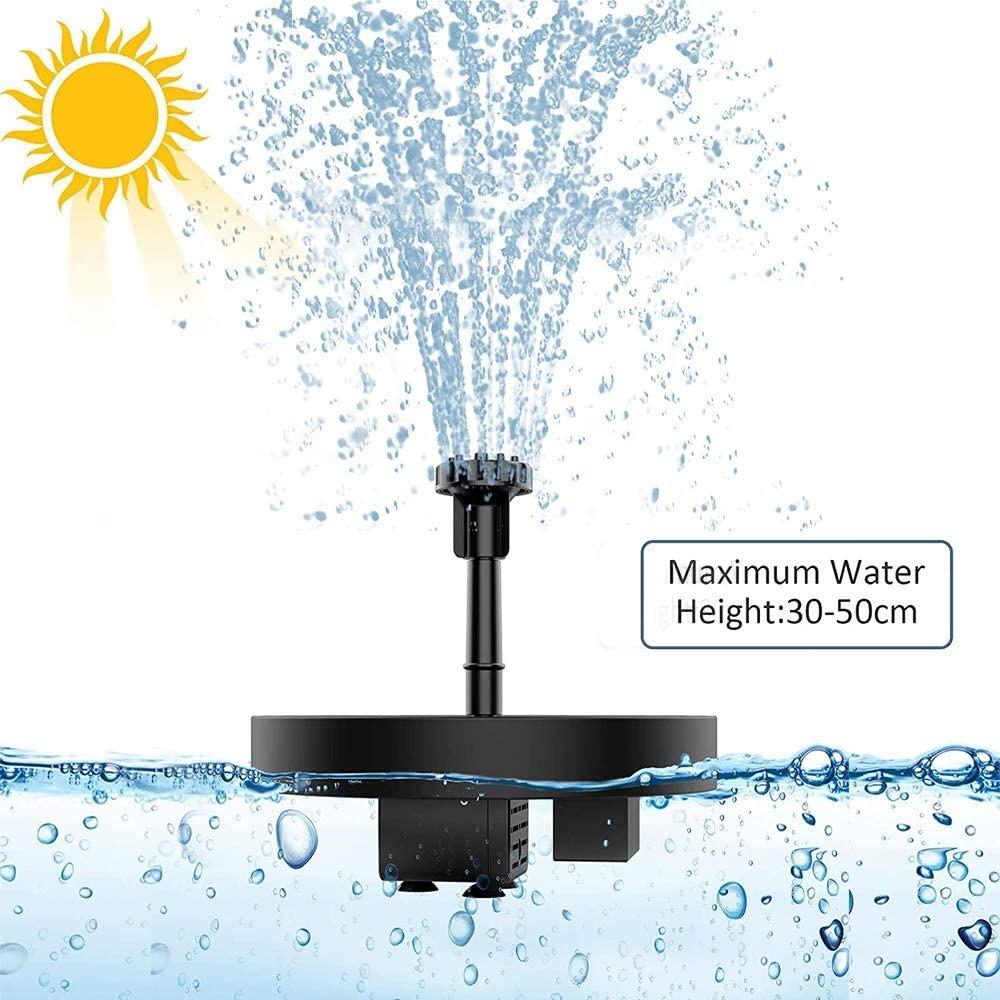LUXJET Solar Bird Bath Fountain Pump, 2.5W Solar Fountain Pump with 800 ...