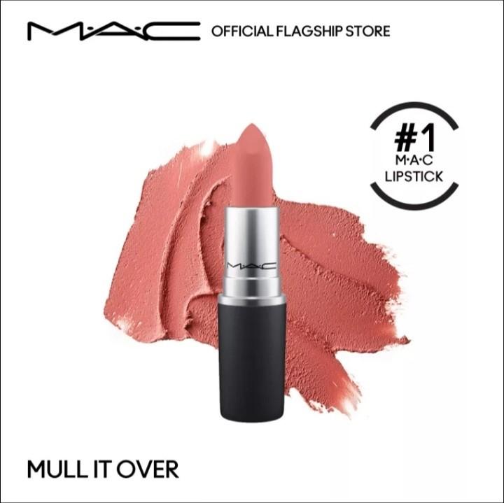 MAC Powder Kiss lipstick 314 Mull It Over, Beauty & Personal Care, Face ...