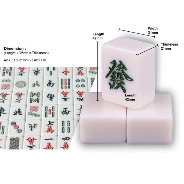 Mahjong Tiles Set (Jade White Edition) - Board Games / Family Gathering ...