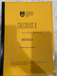 MAT183 - Calculus 1 uitm, Hobbies & Toys, Books & Magazines, Textbooks ...
