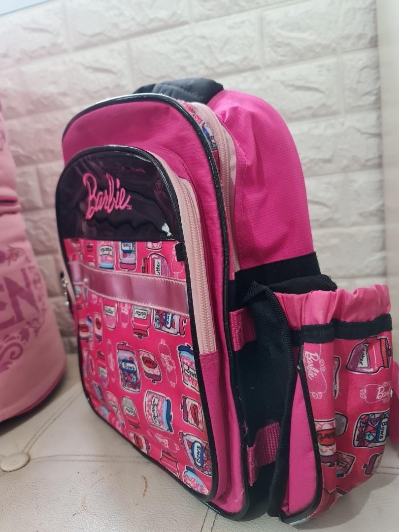 Authentic Barbie Backpack - Black and Pink, Hobbies & Toys, Stationary ...