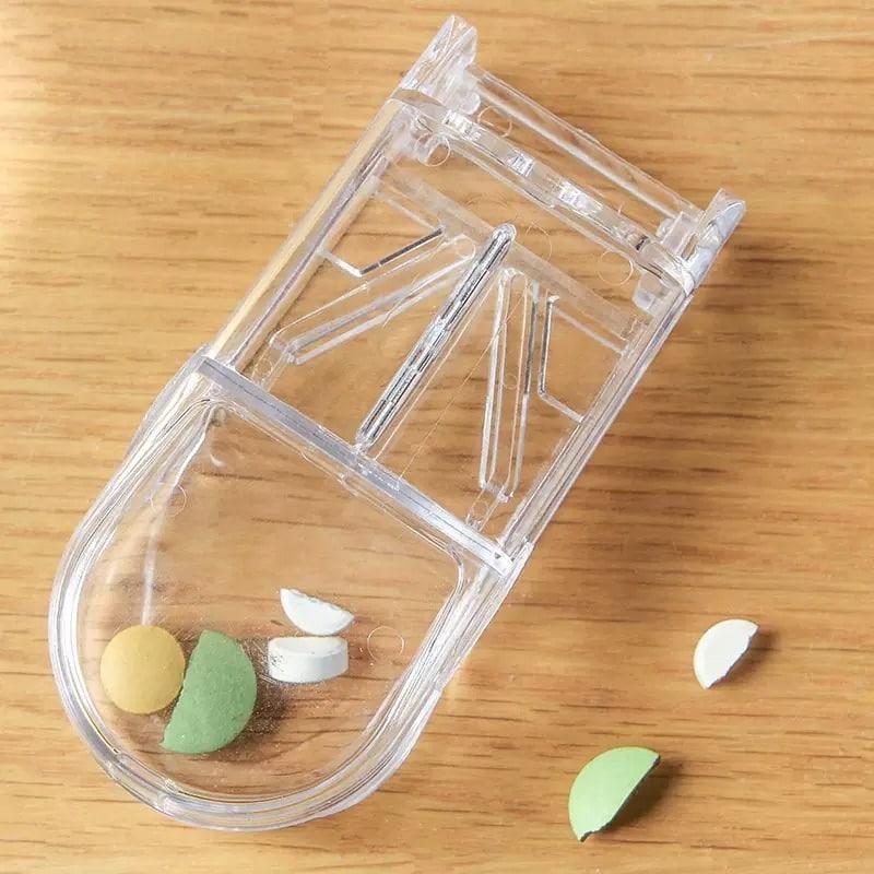 Medicine Pill Holder Splitter Pill case portable divider cutting tool ...