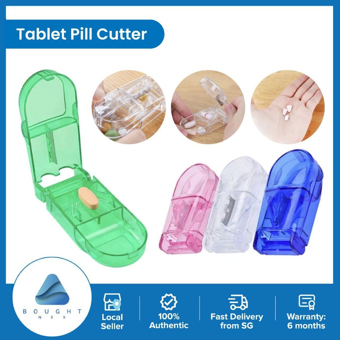 Medicine Pill Holder Splitter Pill case portable divider cutting tool ...